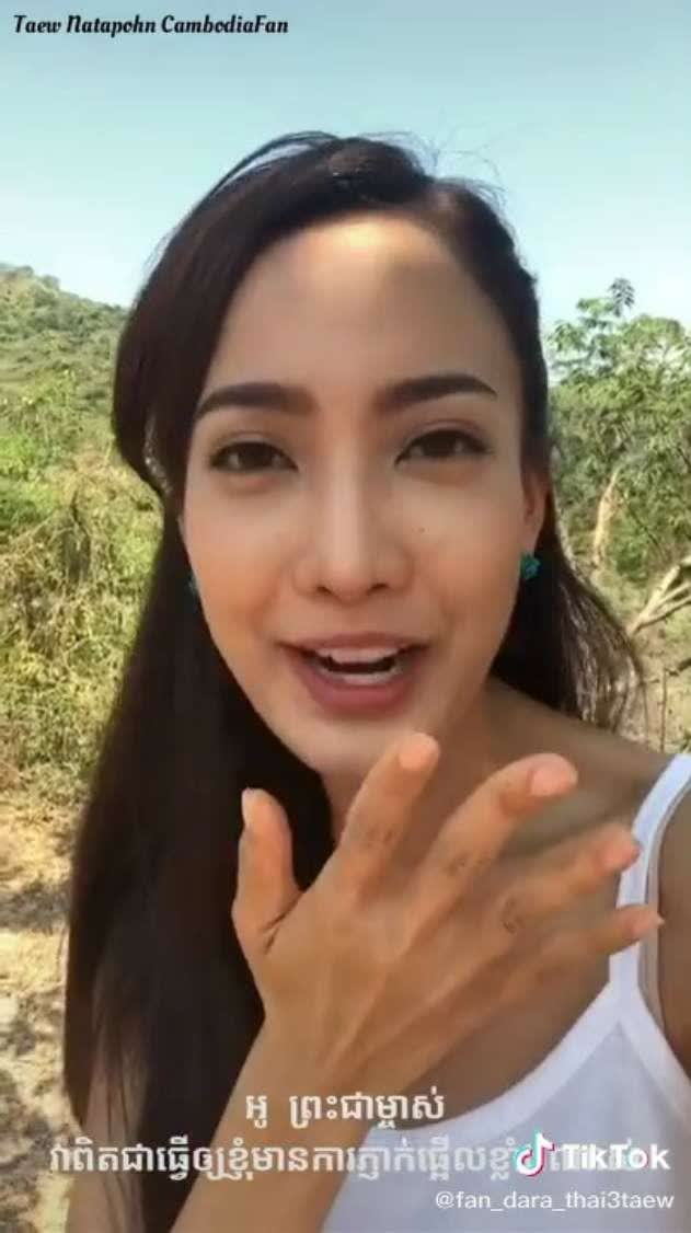 Taew natapohn say thank cambodia fan 😍 - TNAOT