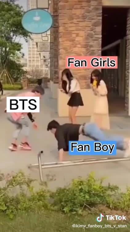 អាម៉ាស់មុខណាស់ fan boy BTS😹😍 - TNAOT